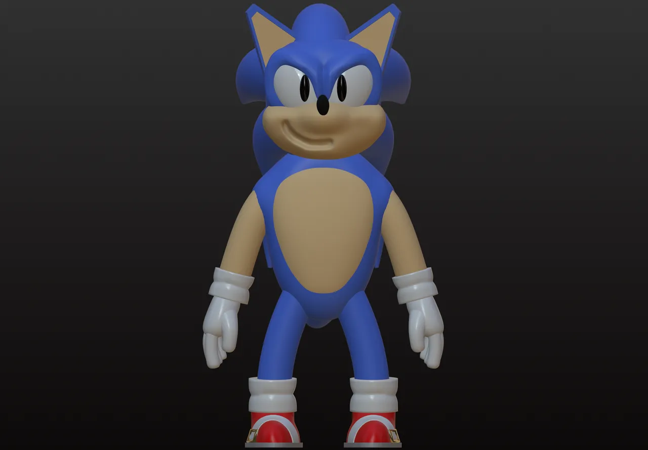 Sonic The Hedgehog by Unreal Visionz | Download free STL model ...