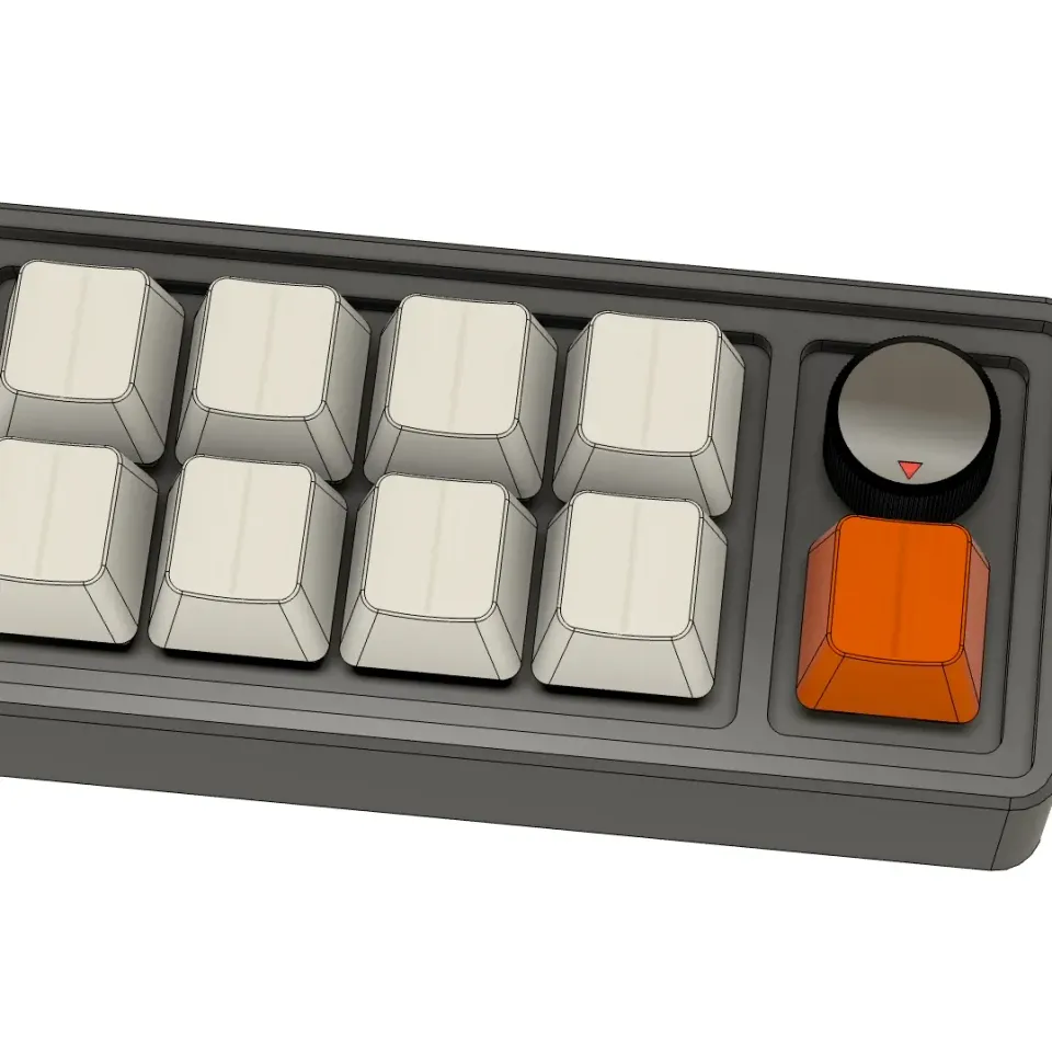 Macro Keyboard (9keys + 1knob) by Newtle Kim | Download free STL model ...
