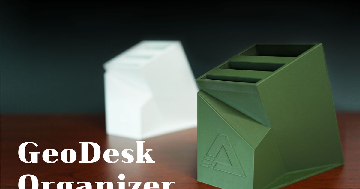 AceAddity GeoDesk Organizer by AceAddity | Download free STL model | Printables.com