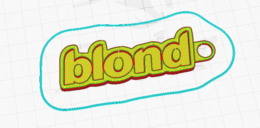 Frank Ocean Blond Keychain by ROBO1331 | Download free STL model ...