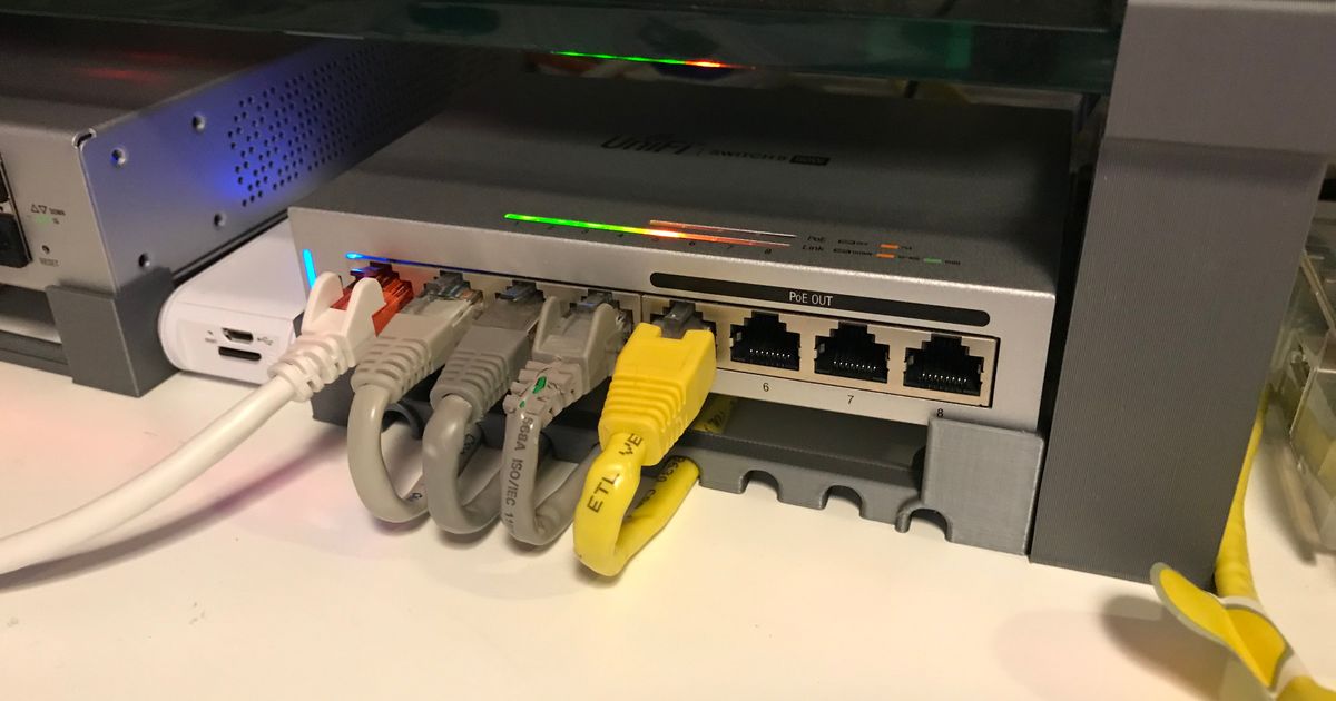 Ubiquiti UniFi Switch 8 POE-60W Stand by Chris P | Download free STL ...