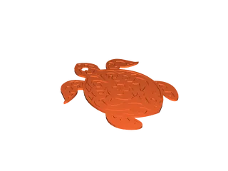 Turtle Key Chain by Ty | Download free STL model | Printables.com