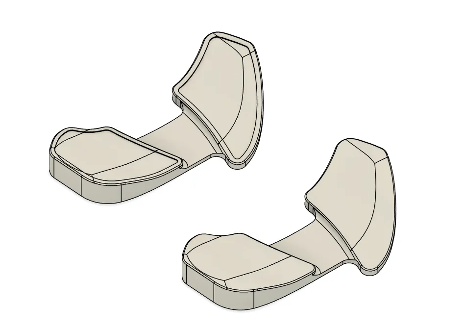 Movable ergonomic wrist rest by RollingSloth | Download free STL model ...