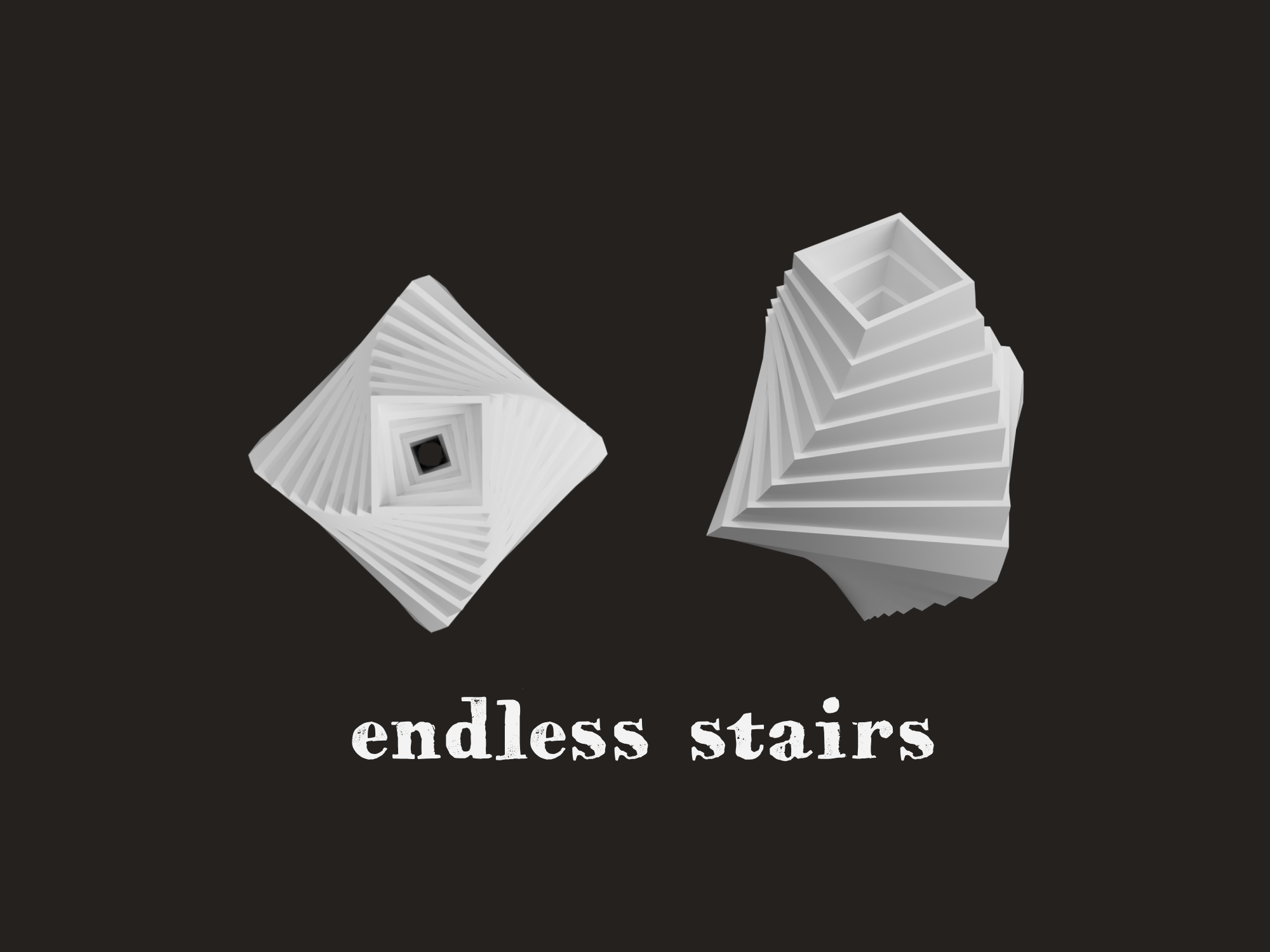 endless stairs by hangbar3d | Download free STL model | Printables.com