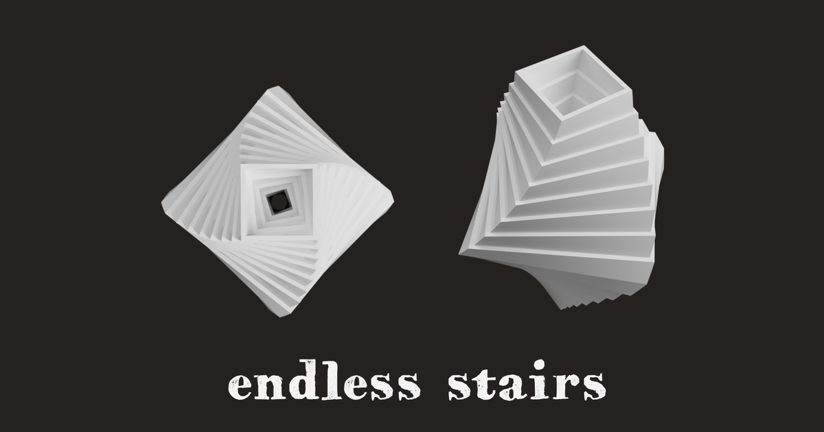endless stairs by hangbar3d | Download free STL model | Printables.com