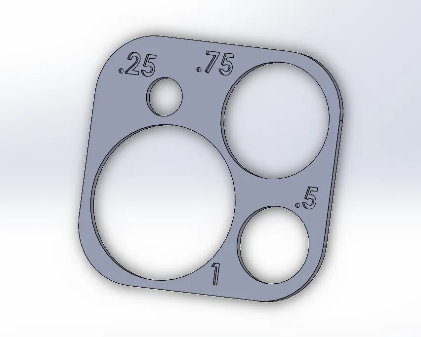 Super Fast Circle Diameter Checker by Zombie Joe 3D | Download free STL ...