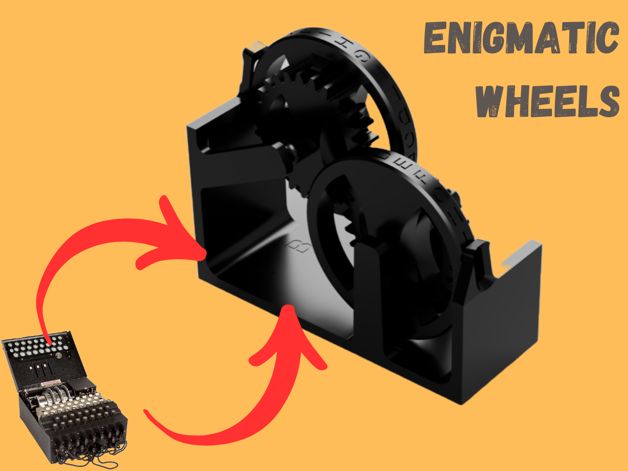 Substitution Cryptography Machine - Enigmatic Wheels by 3D Generation ...