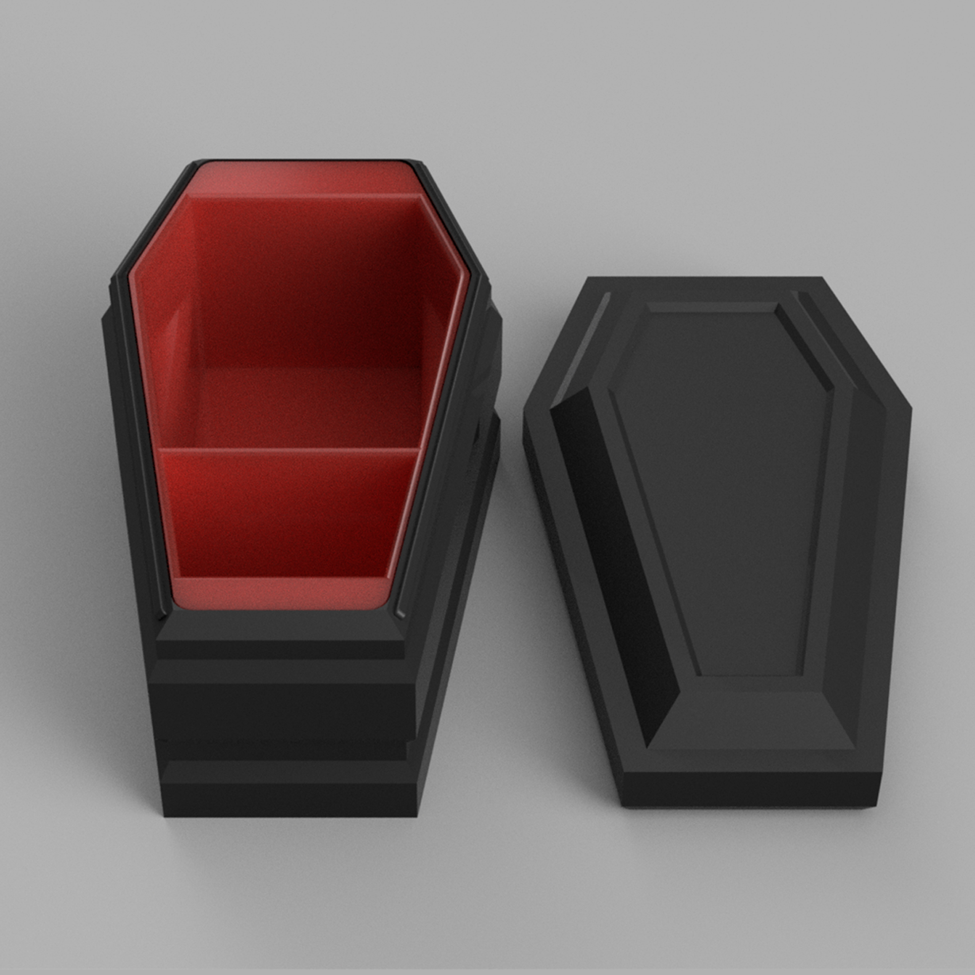 Coffin Box / Deck Box - Inserts for 100 Sleeved Cards or Blank Insert ...