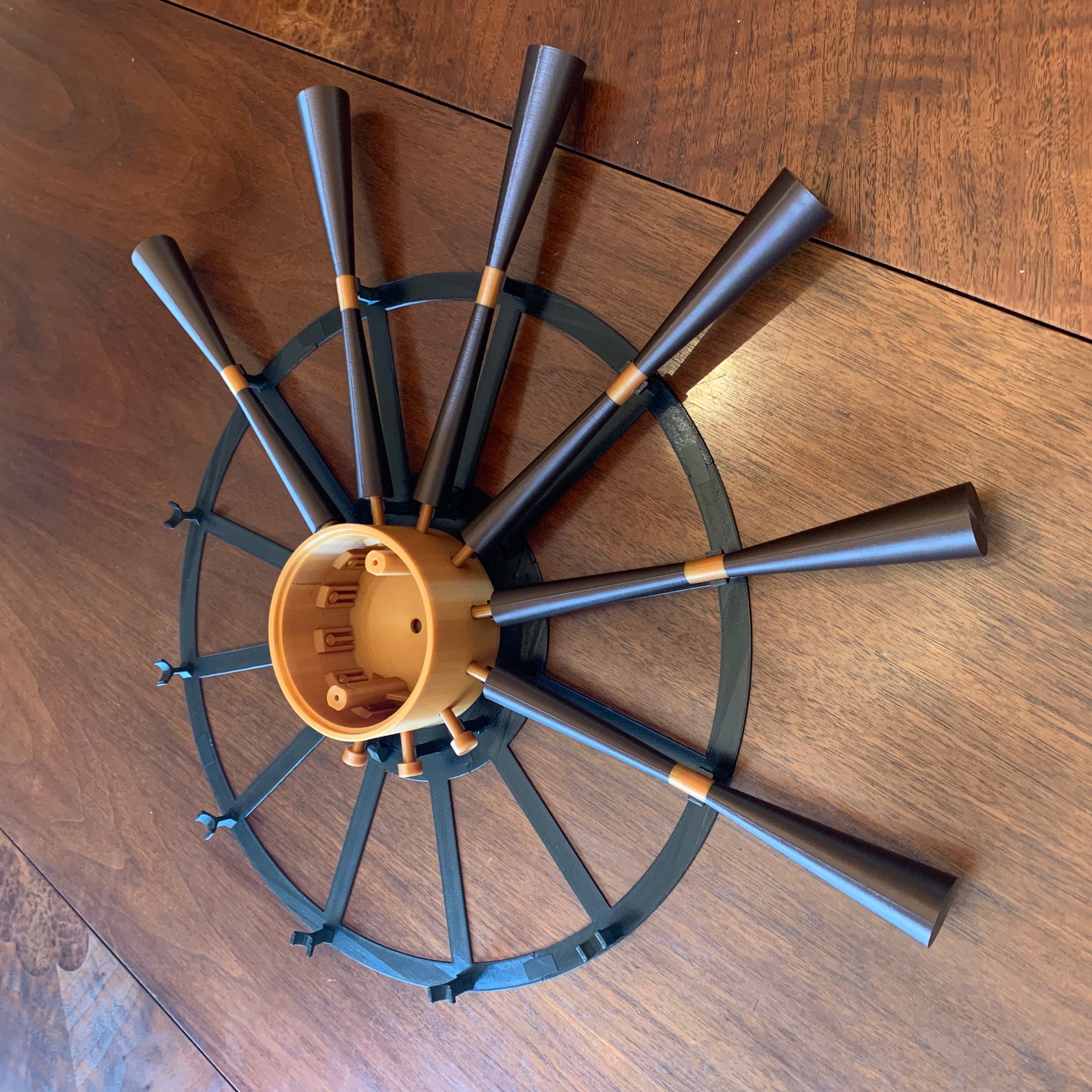 George Nelson Spindle Clock by TperroneDesign | Printables Store