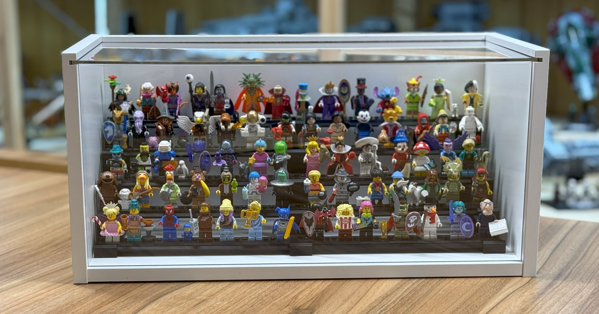 LEGO Minifigures (70 slots) Display Stand for IKEA BRÄNNBOLL by ...