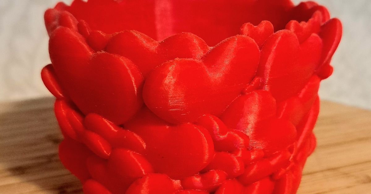 Heart Pot par J33 | Téléchargez gratuitement un modèle STL | Printables.com