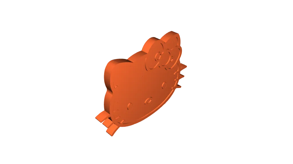 Hello Kitty Token by TrashedPanda | Download free STL model ...