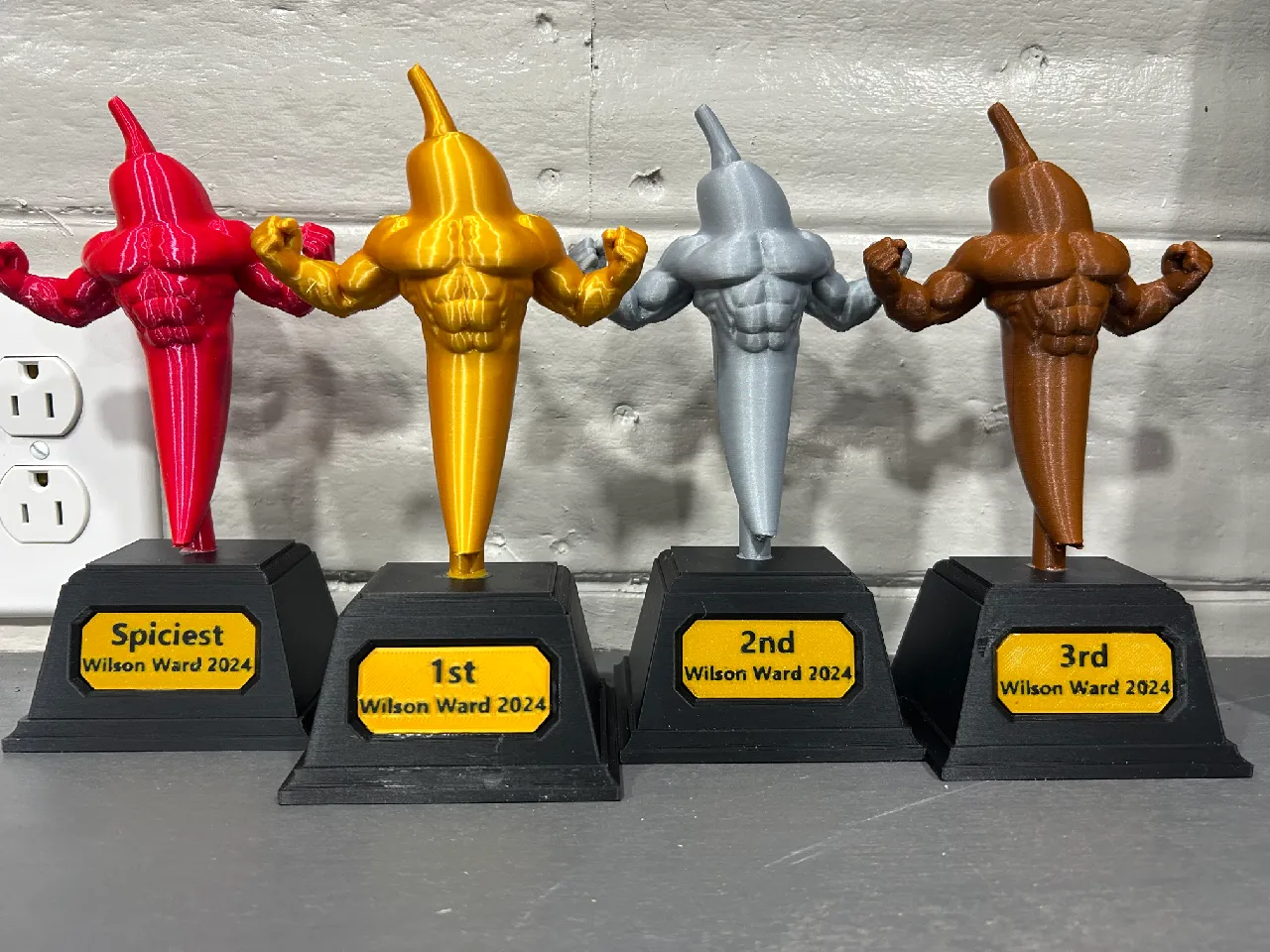 Blank name plate for chili champ trophy by Mr.C | Download free STL ...