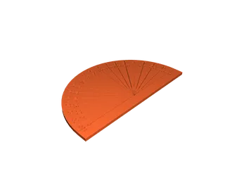 Protractor by Edge Design | Download free STL model | Printables.com