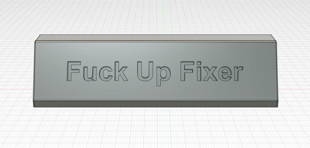 F*ck Up Fixer Mini Desk Plaque by Dr.Chris | Download free STL model ...
