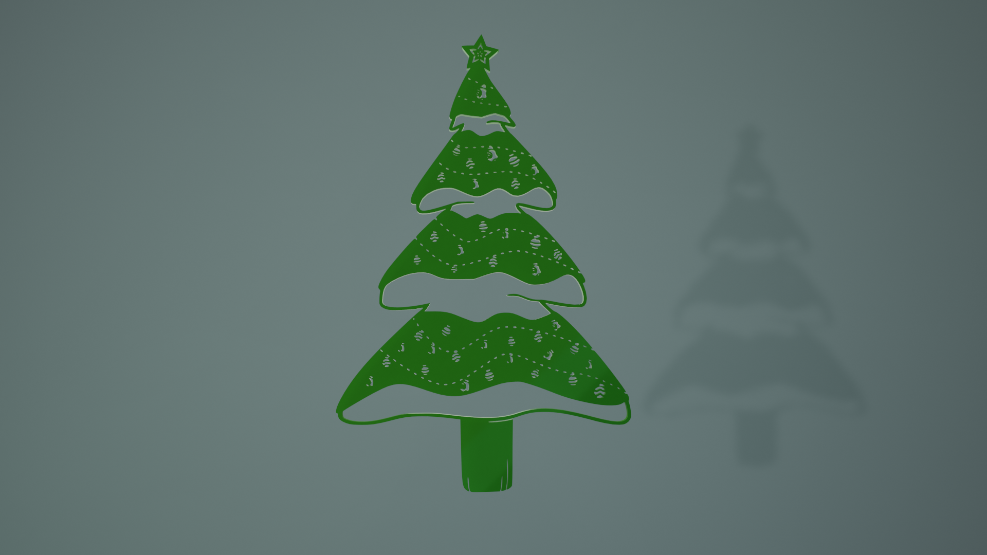 Christmas Tree Cutout Wall Art / Ornament by Blakesmakes3d | Download ...