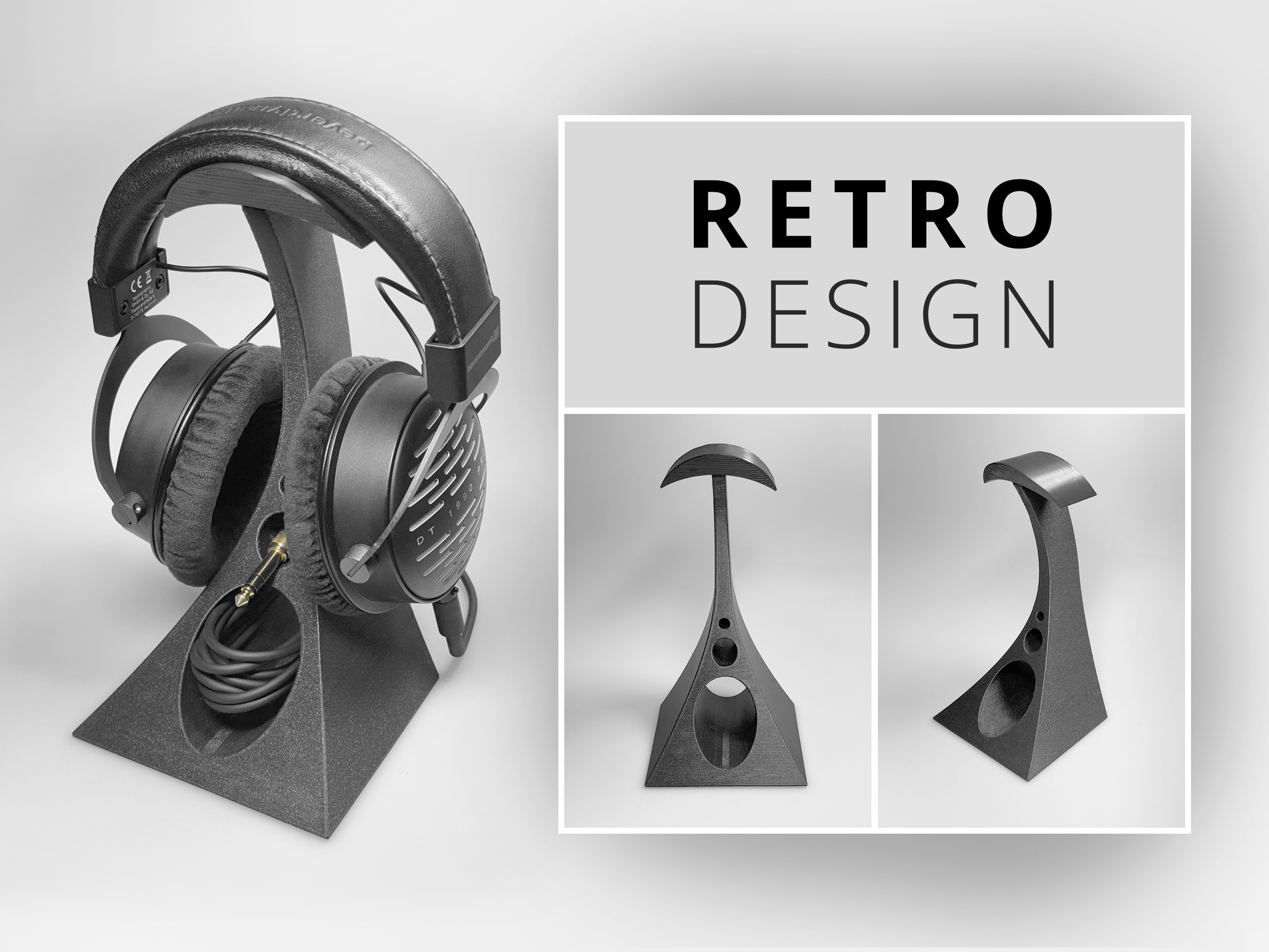 Stylish Headphone Stand by Arrakis | Download free STL model ...