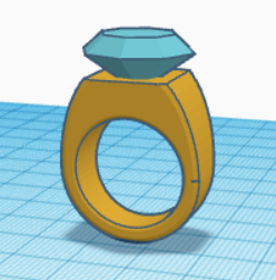 Diamond Ring by NBL14 | Download free STL model | Printables.com