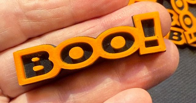 Halloween BOO! Pins by timcel | Download free STL model | Printables.com