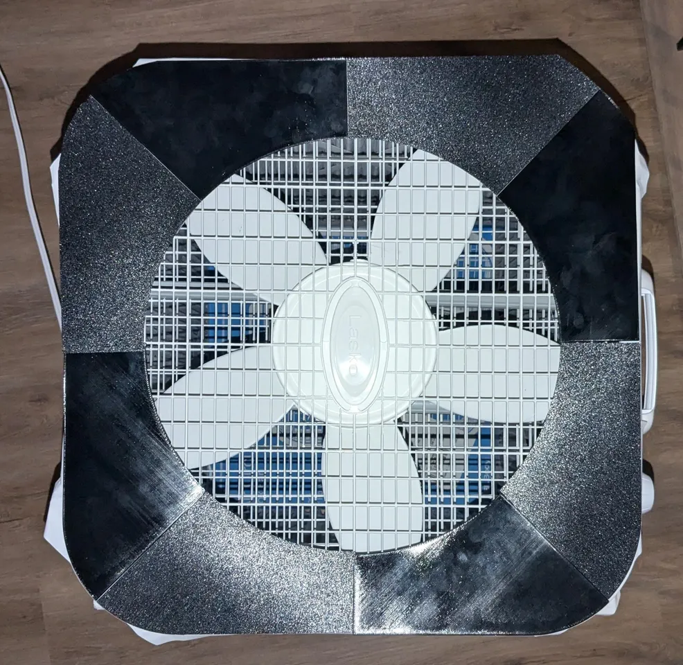 Lasko 20" Box Fan Shroud (1/8th) by attic_layout | Download free STL ...