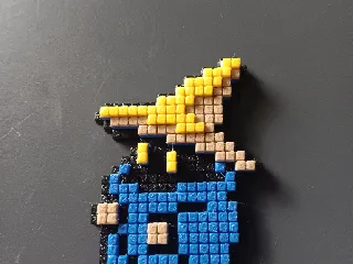 Final Fantasy Black Mage Pixel Art by Richofrivia | Download free STL ...