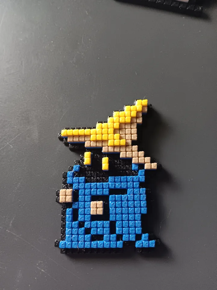 Final Fantasy Black Mage Pixel Art by Richofrivia | Download free STL ...