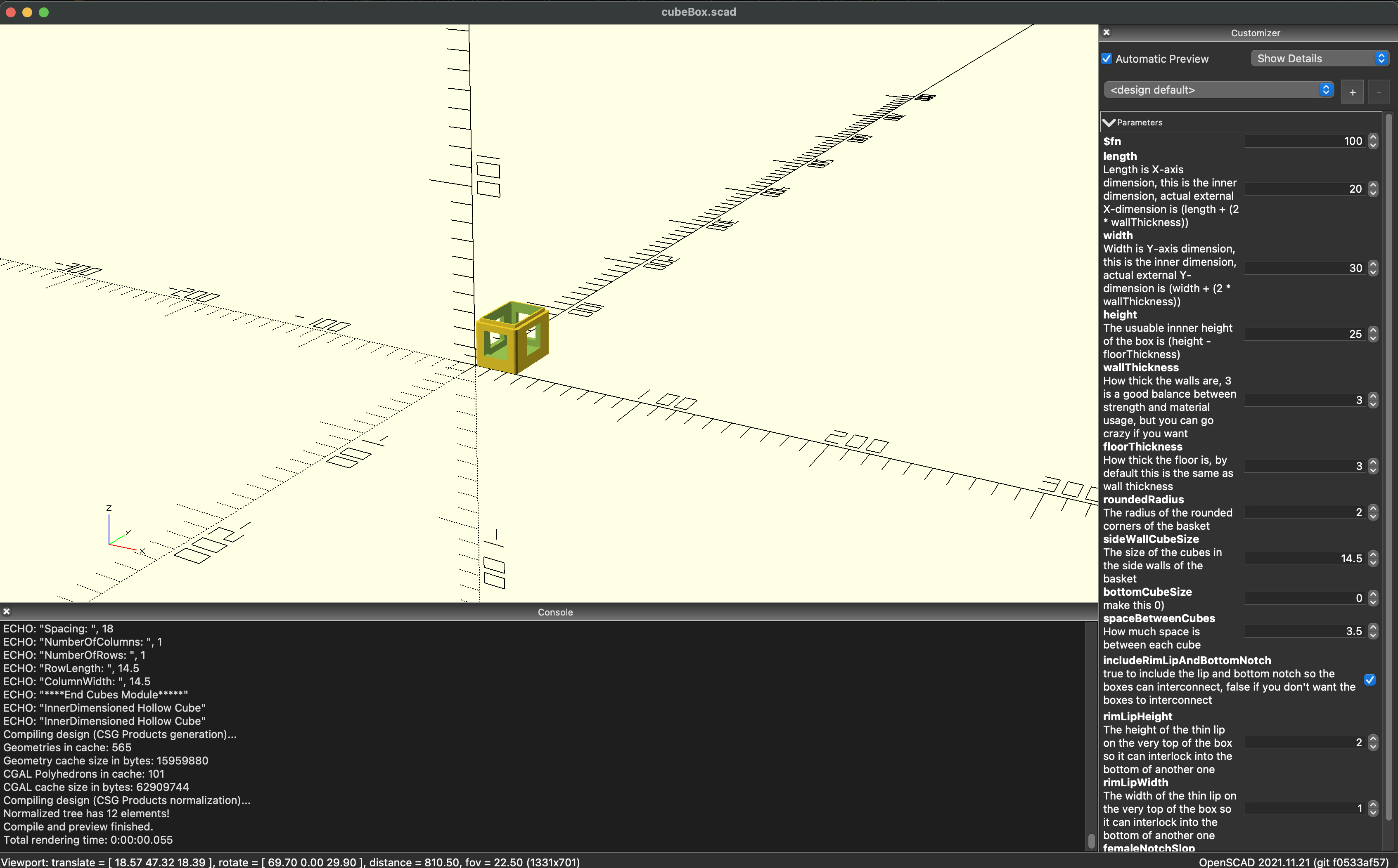 Storage Box (Fully Parametric) by WildJoker | Download free STL model ...