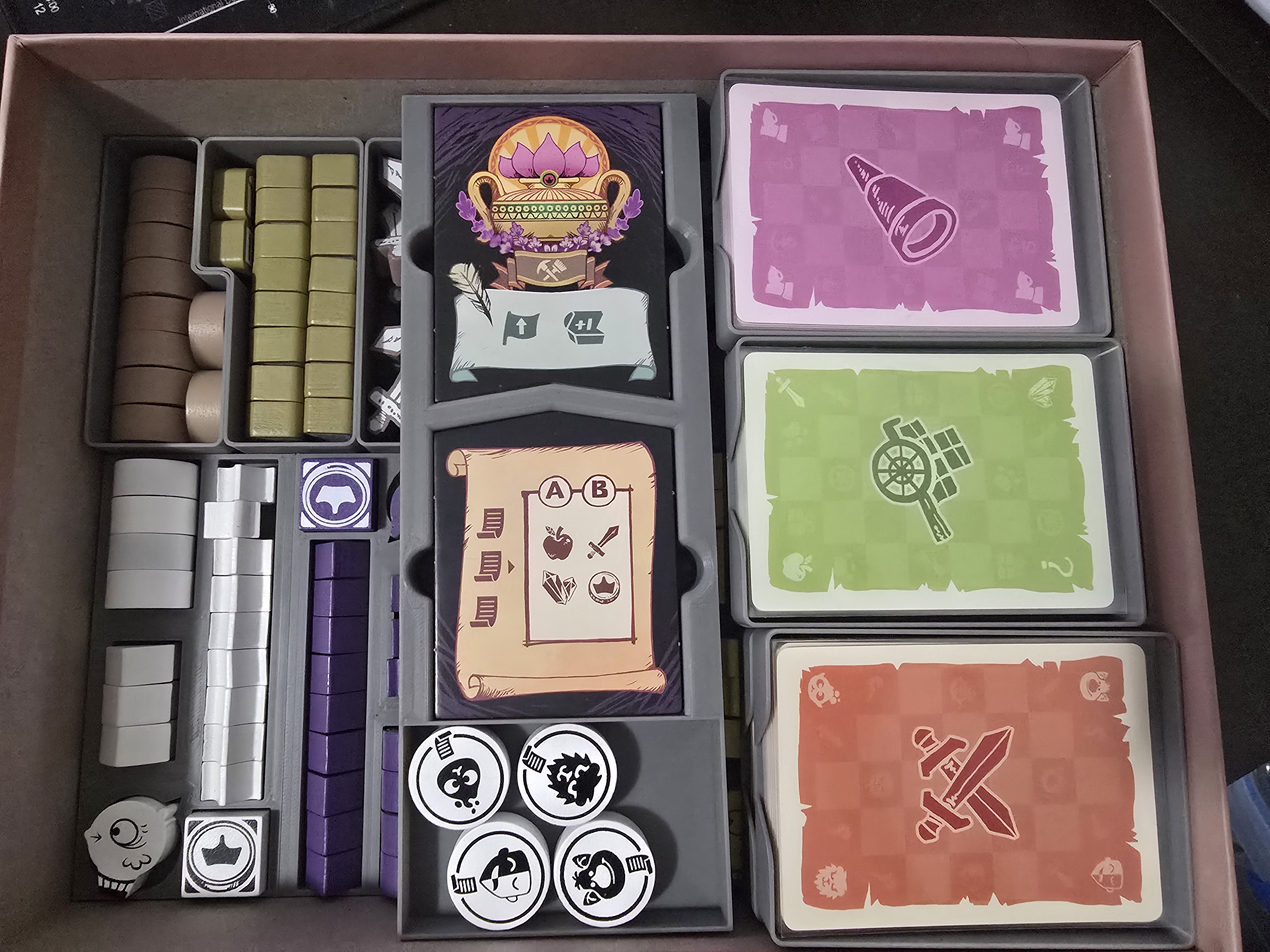 Explorers of Navoria Insert - Base + Expansion + Deluxe w/ Card Trays ...