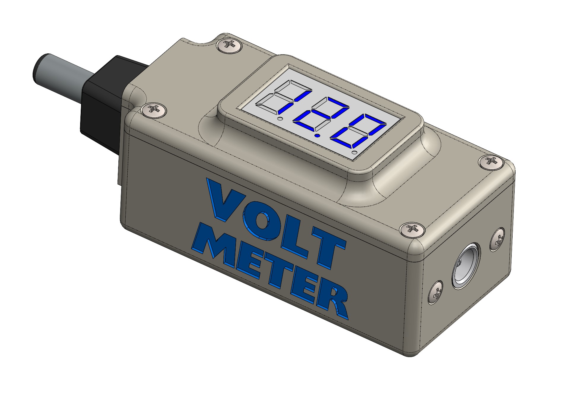 Mini Volt-Meter housing by NERDCORNER | Download free STL model ...