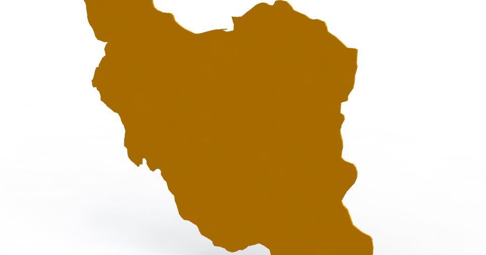 Map of Iran von Fazi | Kostenloses STL-Modell herunterladen ...