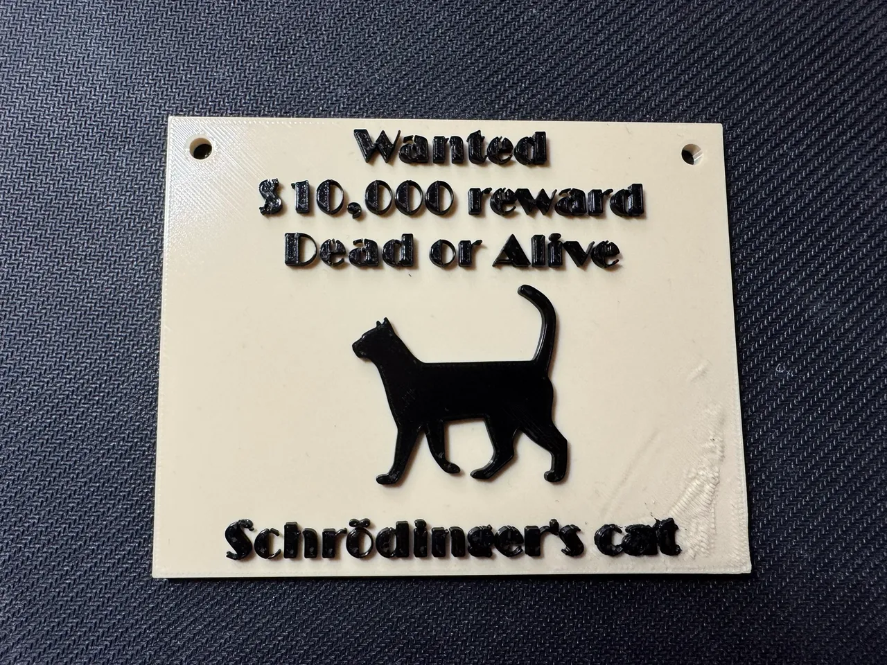 Schrodinger cat sign by Michal Dostál | Download free STL model ...