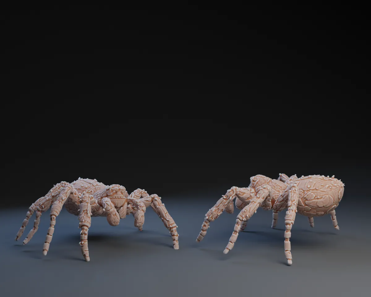 Mutant Hairy Spider by Peter Farell | Download free STL model ...