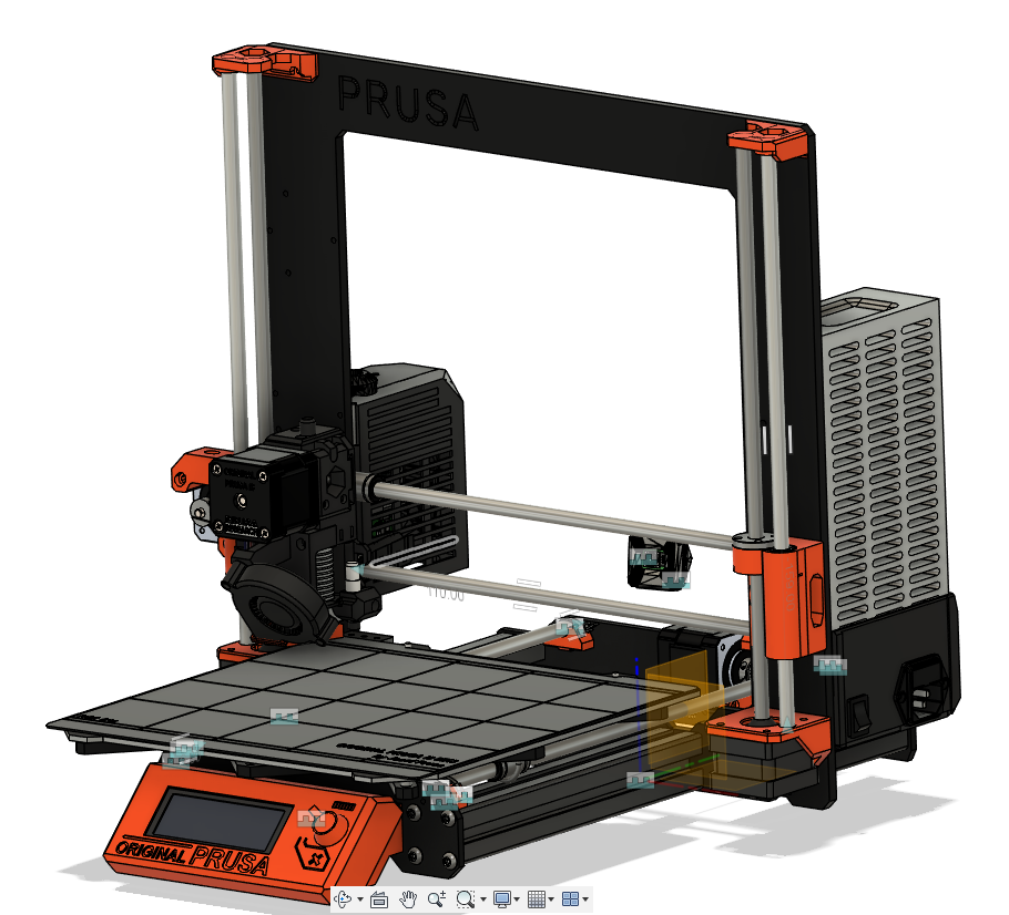 Prusa I3 Mk3s assembly + connection/joint f3z fusion 360 by ro67 ...