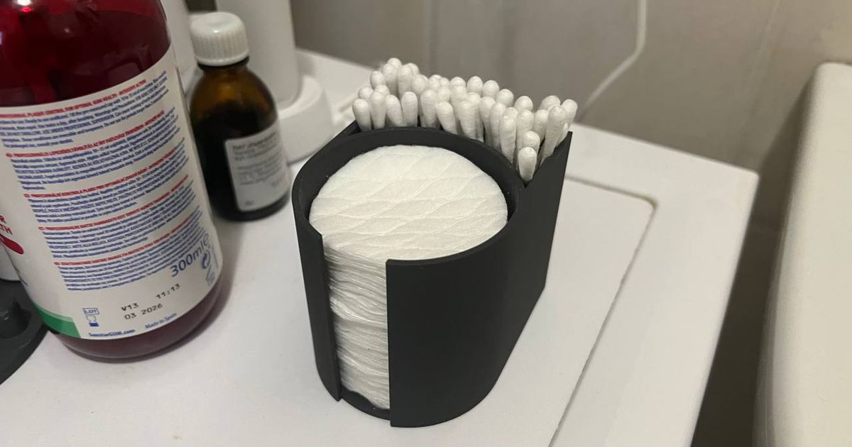 Cotton Pad And Tips Holder By Volodymyr Plekhanov Download Free Stl