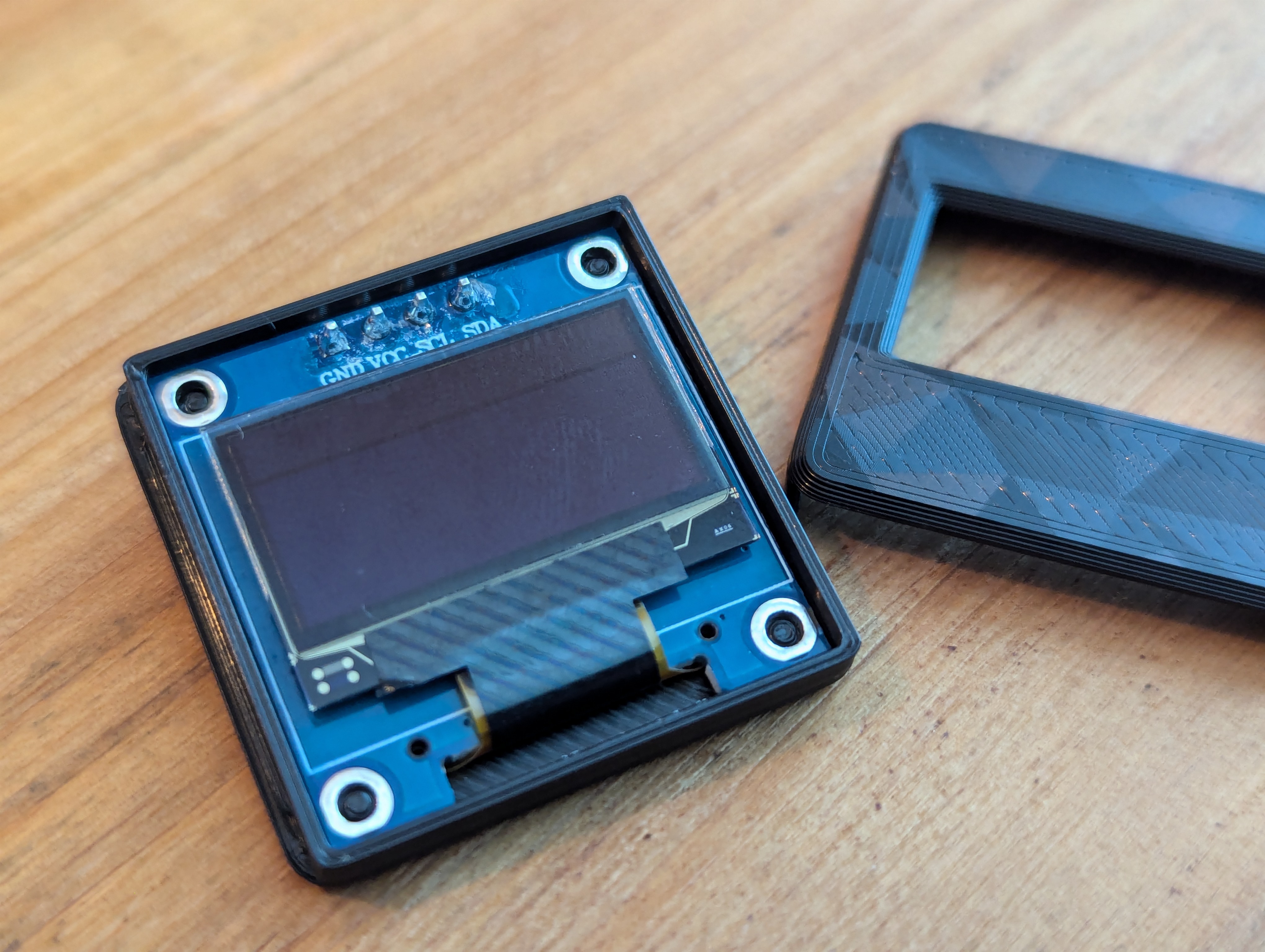 SSD1306 OLED Display Screen Case by scross01 | Download free STL model | Printables.com