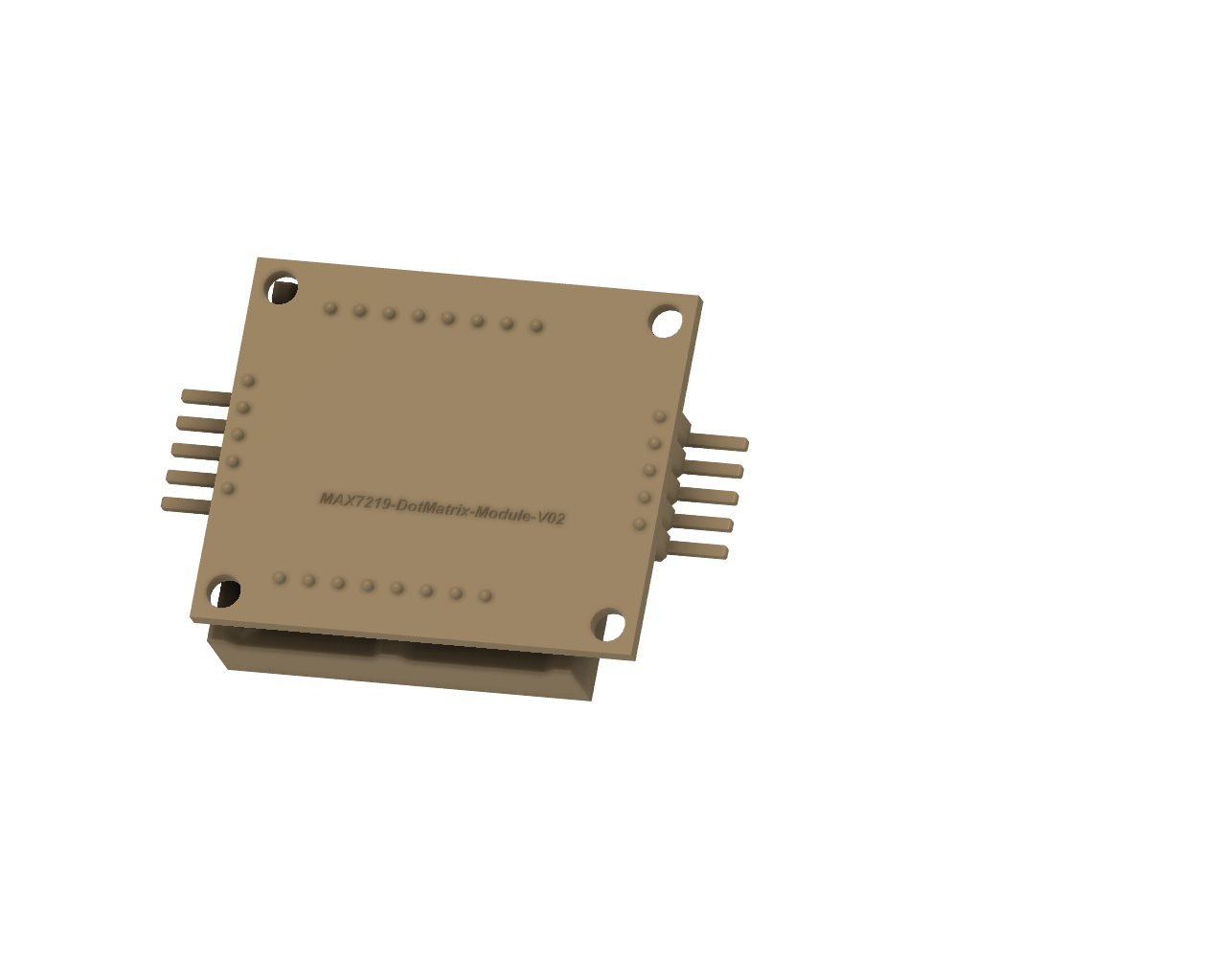 Arduino DotMatrix 8x8 by Charly BEGOOD | Download free STL model ...