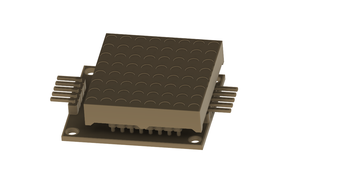 Arduino DotMatrix 8x8 by Charly BEGOOD | Download free STL model ...