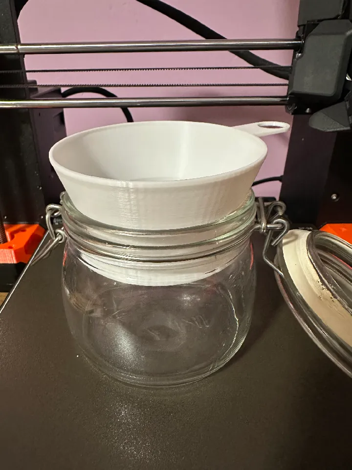 Jam funnel for 85mm neck jars by TonyW | Download free STL model ...