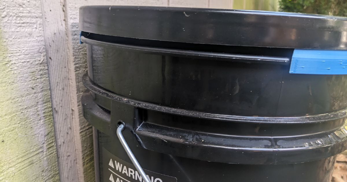 5 gallon bucket lid spacer for use with Mosquito Dunks by Kevin ...