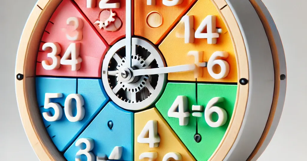 The fractional clock is an educational model by Actionartistry 3D ...