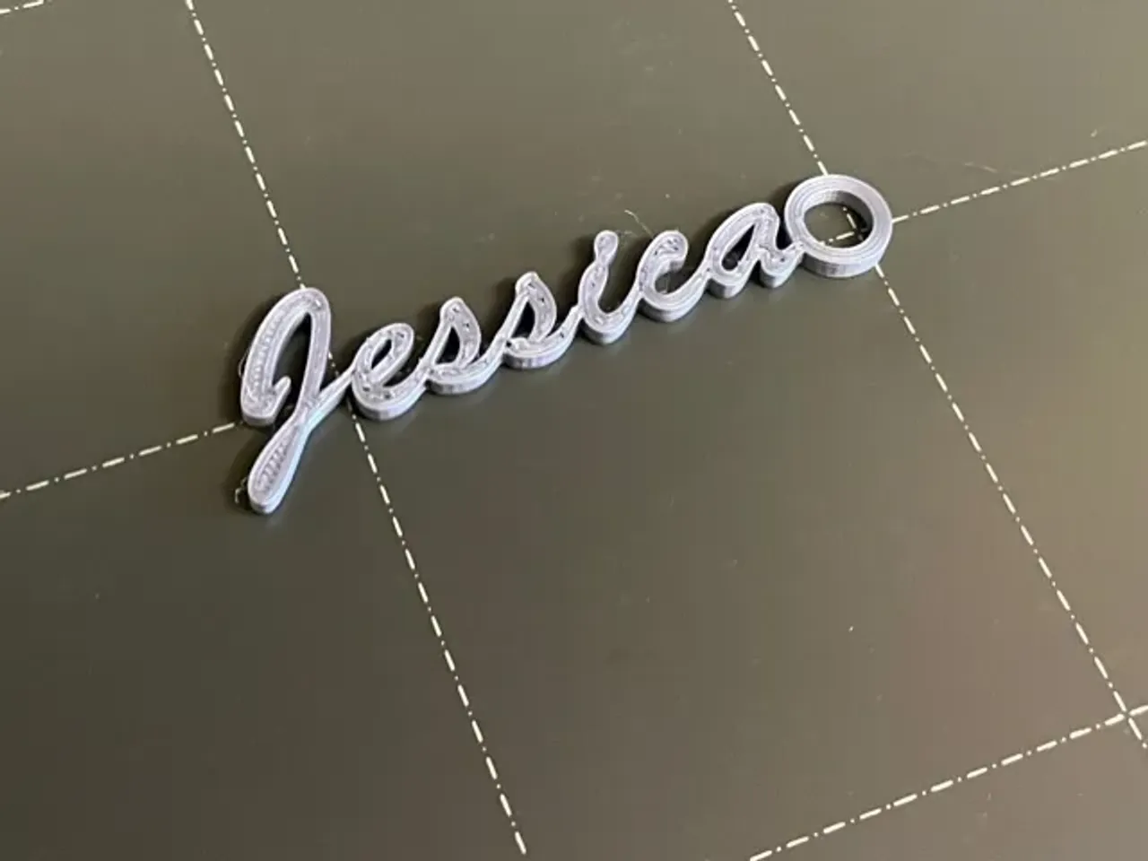 Jessica Christmas Gift Name Tag by Spyder7022 | Download free STL model ...