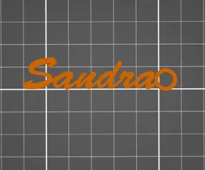 Sandra keychain by David Doc | Download free STL model | Printables.com