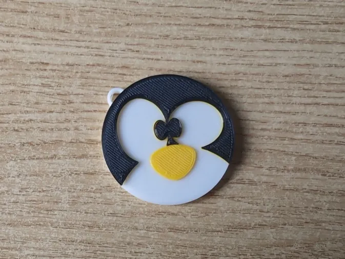 GNU/Linux Keychain by WindyEle | Download free STL model | Printables.com