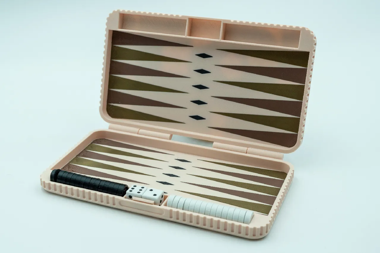 Backgammon decorative print in place by BingoDesign | Download free STL ...