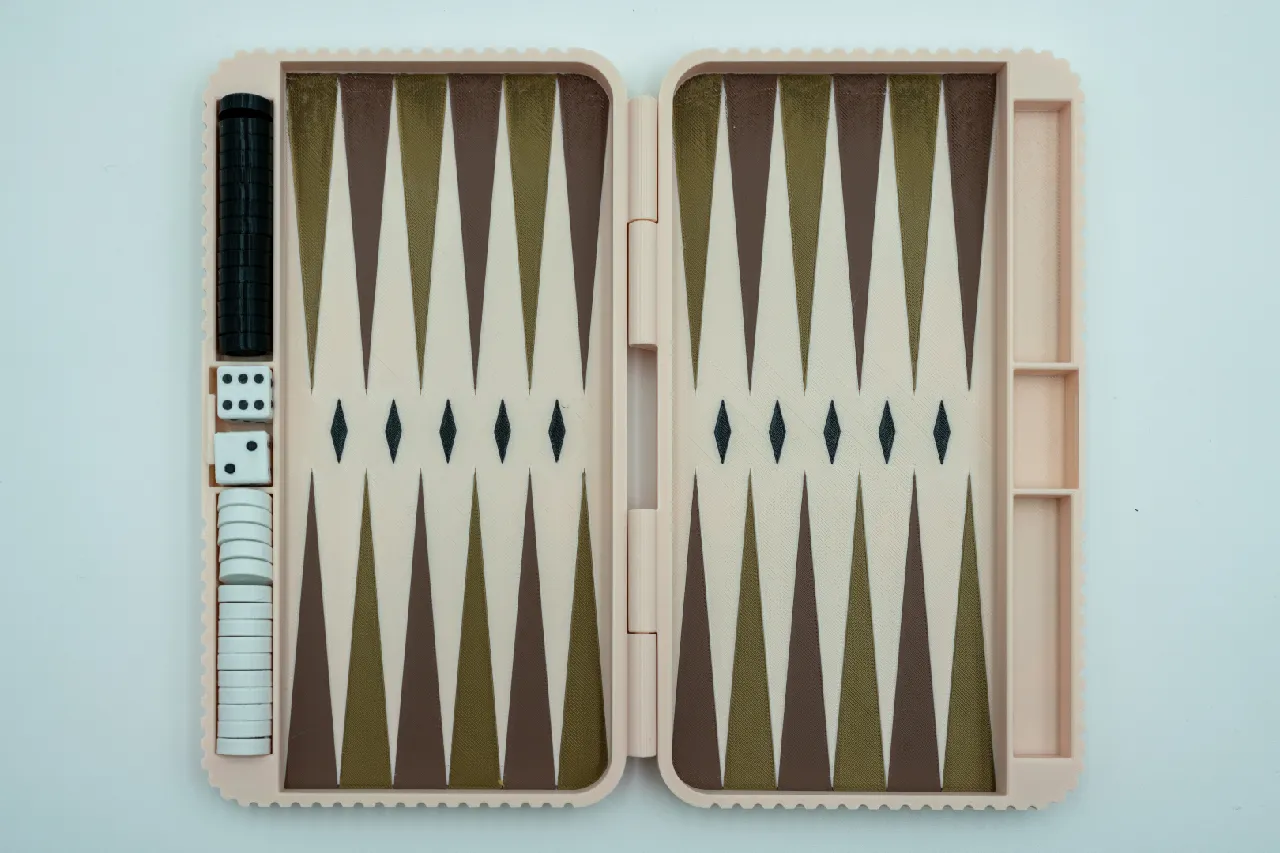 Backgammon decorative print in place by BingoDesign | Download free STL ...