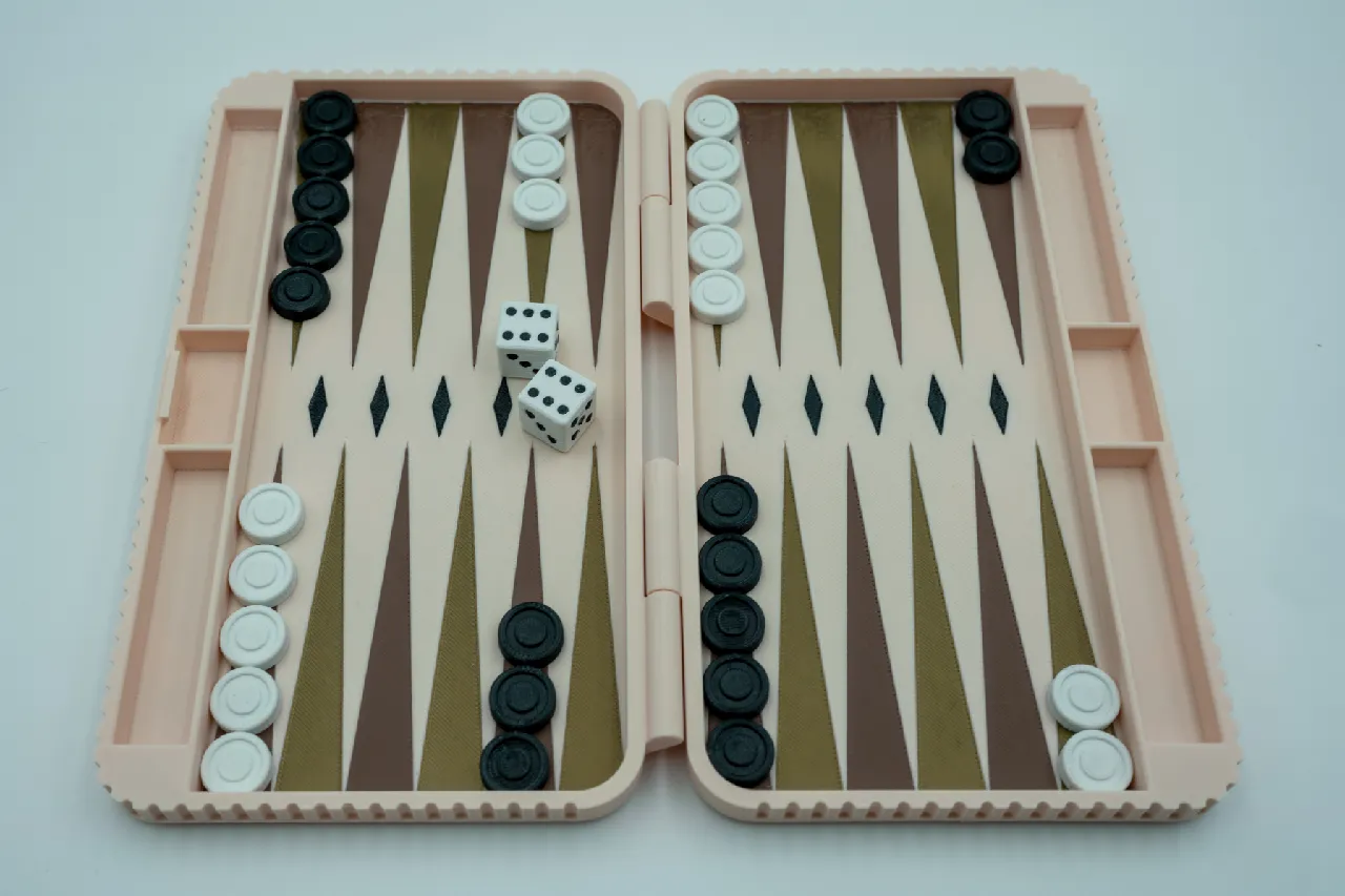 Backgammon decorative print in place by BingoDesign | Download free STL ...