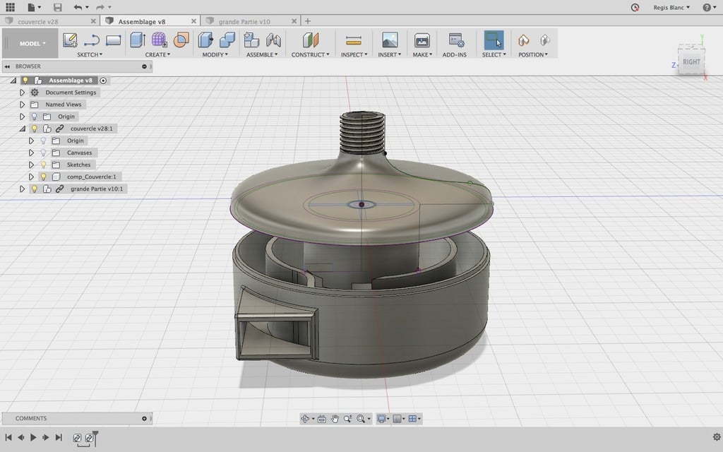 Air Filter (compressor) by Régis Blanc | Download free STL model ...