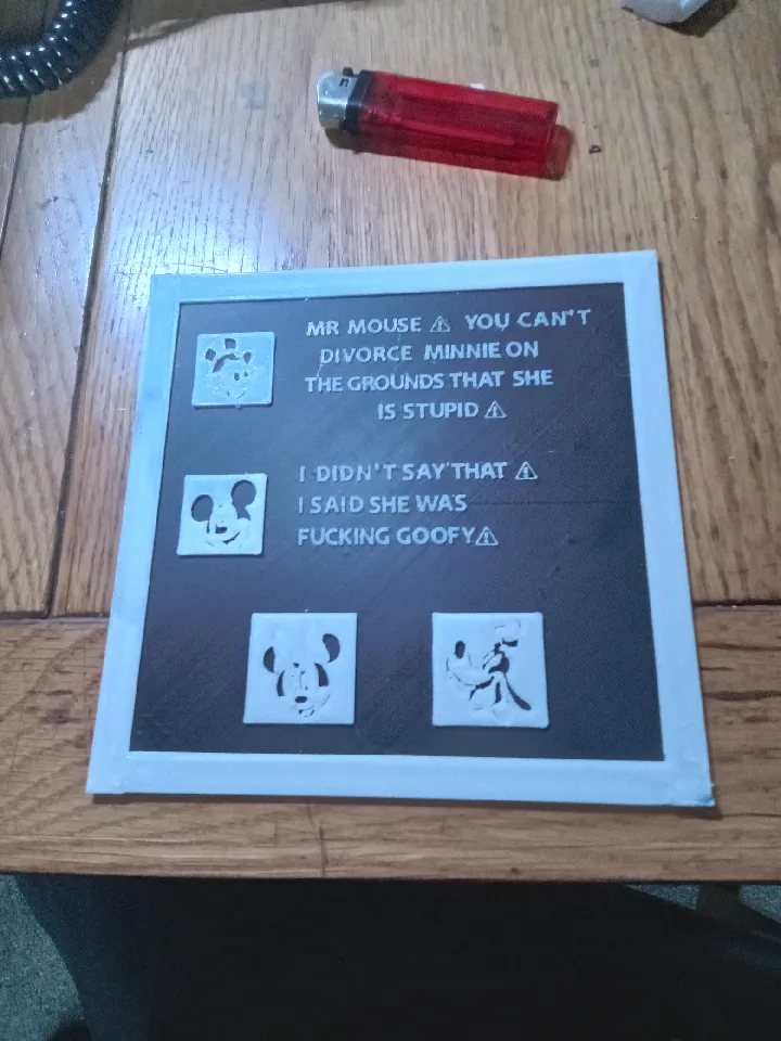 Rude Disney poster by Mic | Download free STL model | Printables.com