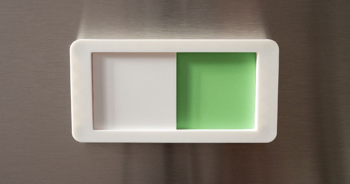 Dishwasher status slider, magnetic by Kroopniock | Download free STL ...