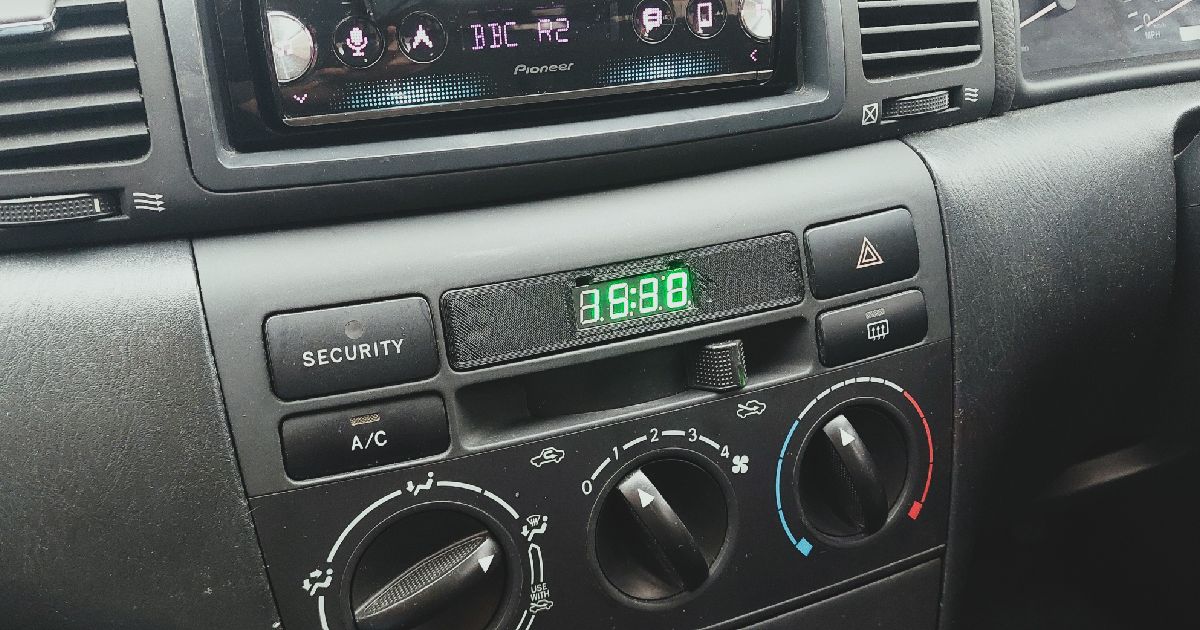 Corolla E12 (Mk 9) clock module by Steve Garrett | Download free STL model | Printables.com
